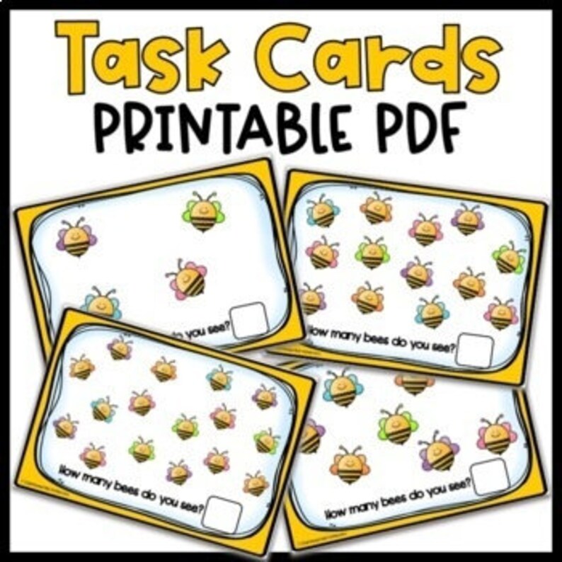 Counting Objects to 20 Task Cards Scattered Configuration ...