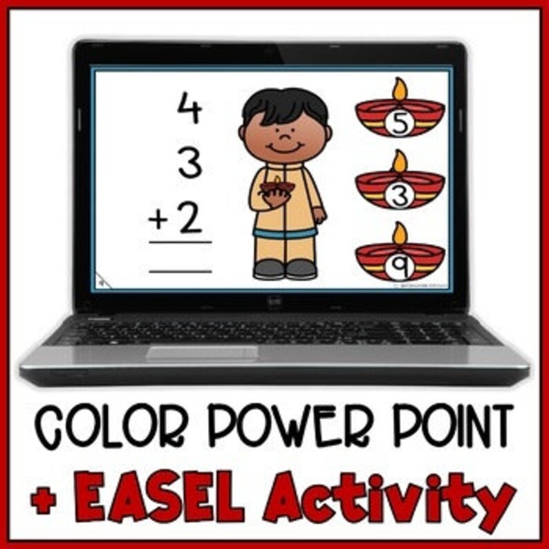 Adding 3 Numbers Diwali Math Activities - Differentiated Addition Task ...