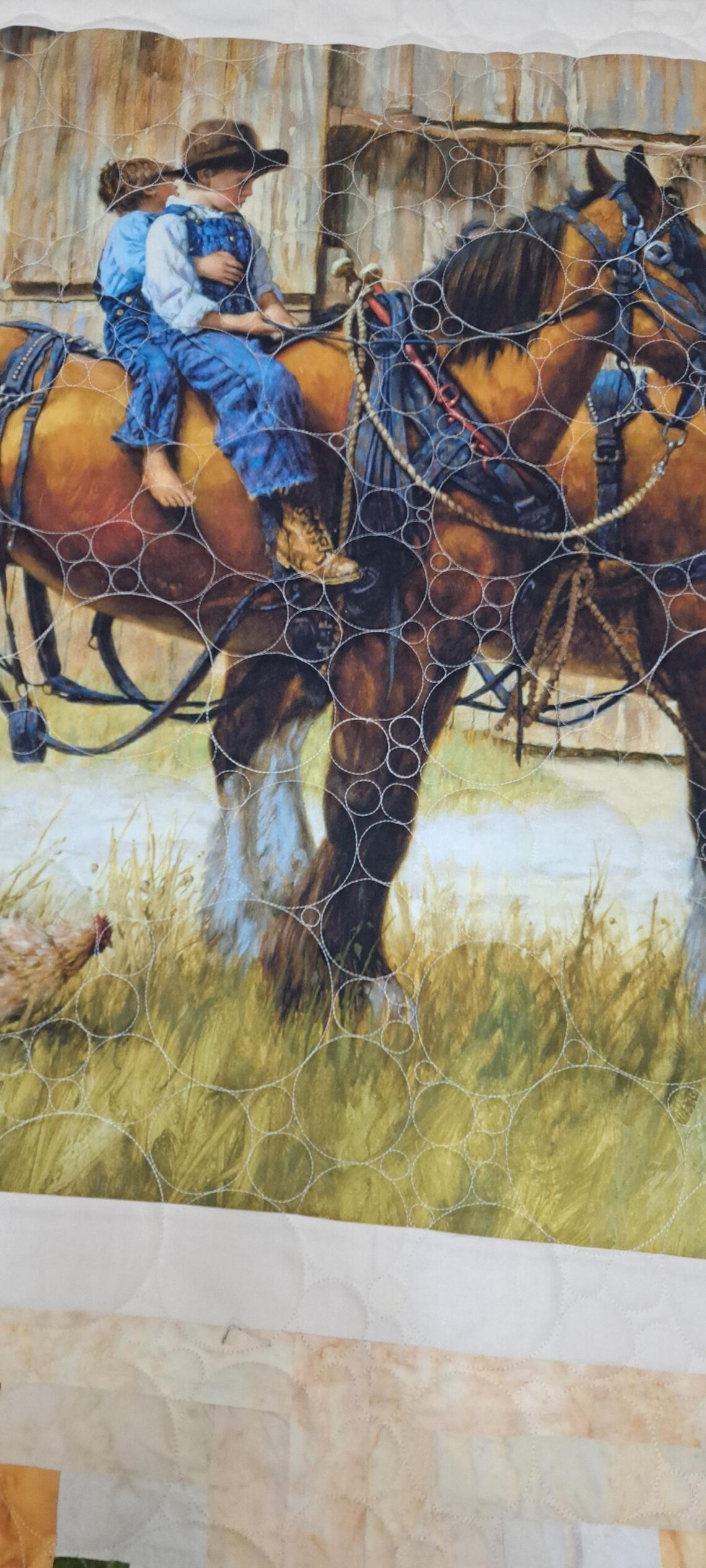 Cowboy Quilt in Fall Colors Panel by Jim Daly - Etsy