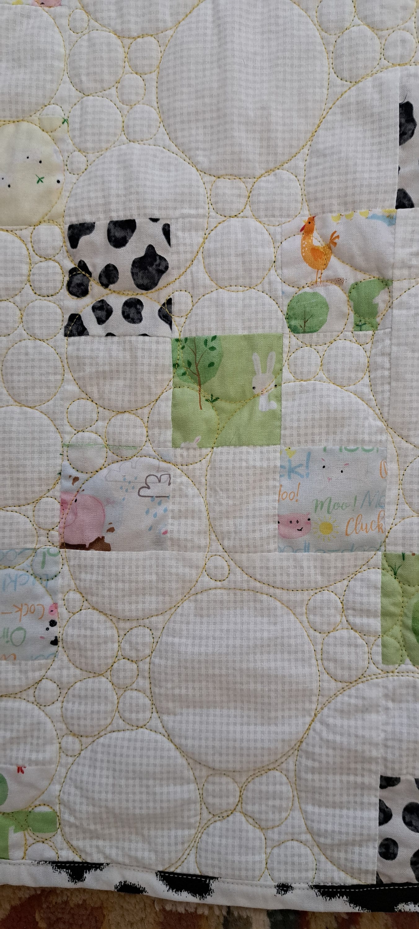 Irish Chain Baby Quilt Farm Animals - Etsy
