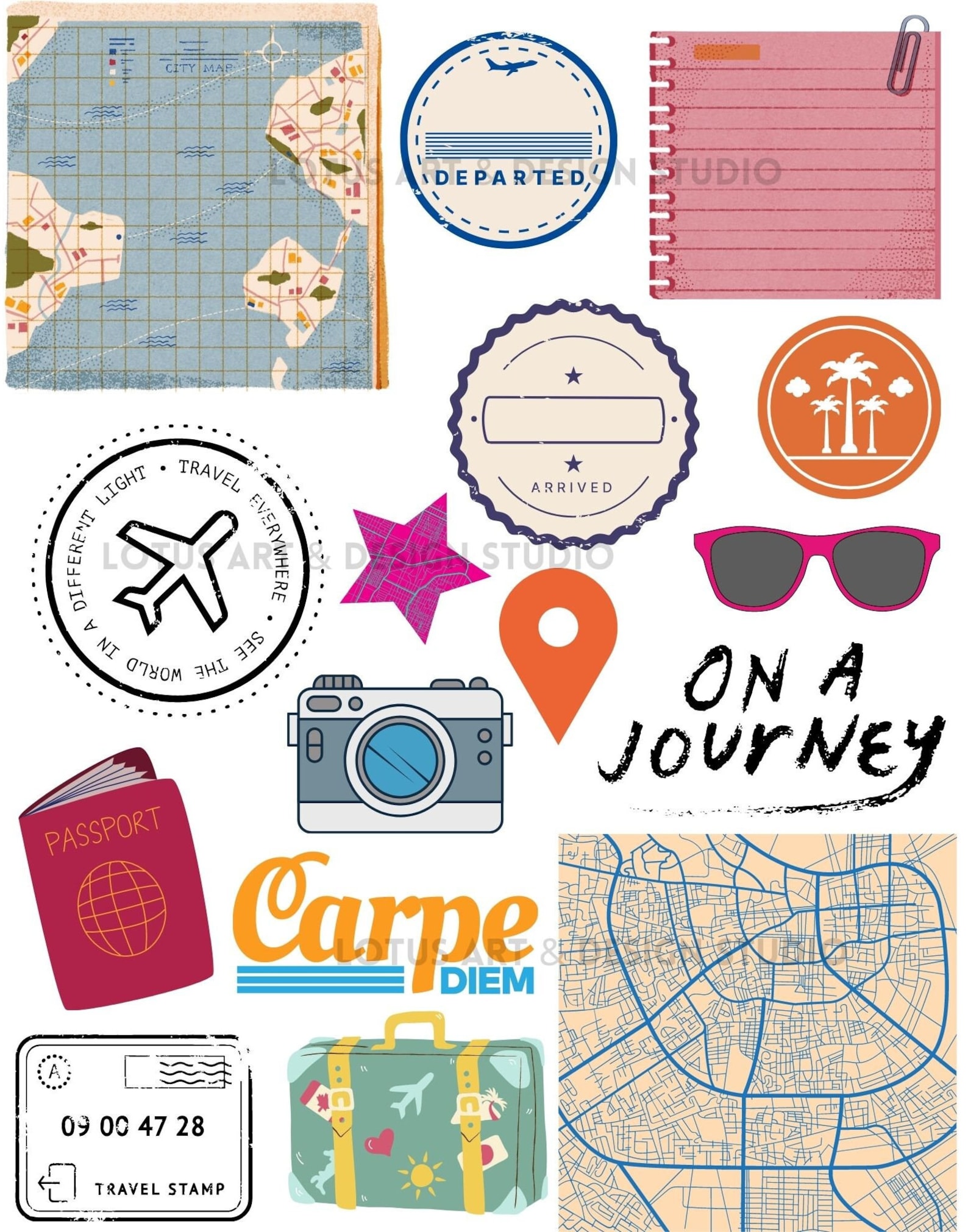 Printable Collage Sheets Digital Download for Mixed Media, Junk ...