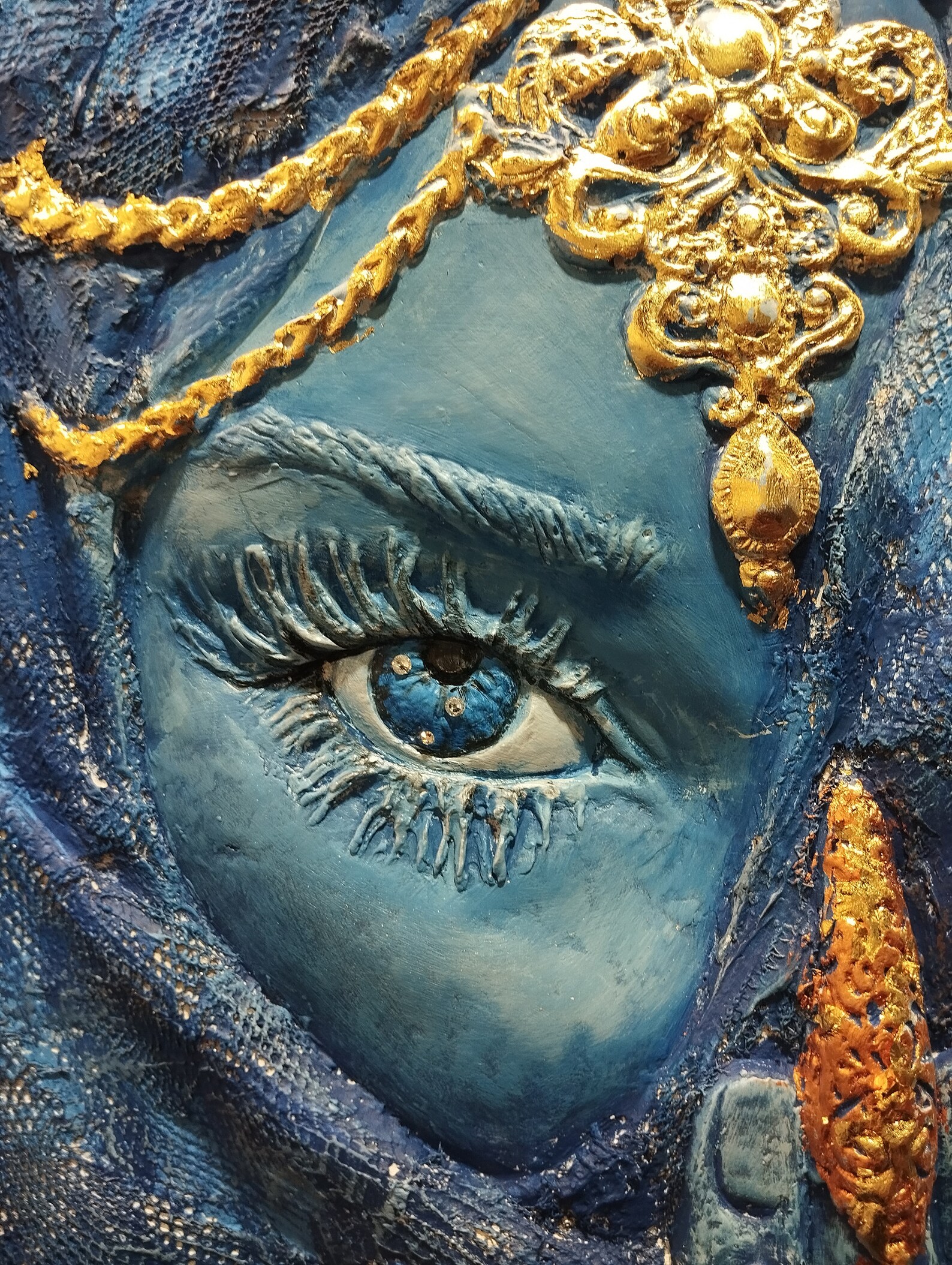 Gypsum Relief "moroccan Face," Wall Hanging - Etsy