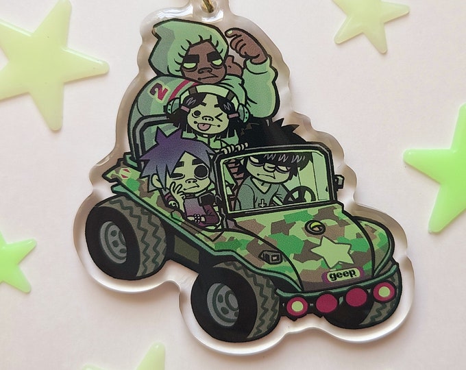 Gorillaz Inspired Chibi Geep Charm - Etsy