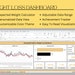 Yellow Weight Loss Tracker & Fitness Template, User Friendly Excel ...