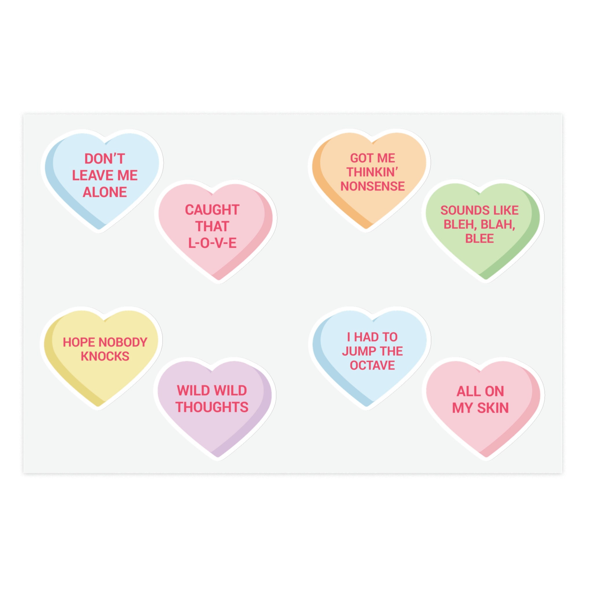 Sabrina Carpenter Candy Heart Stickers Valentines Day - Etsy