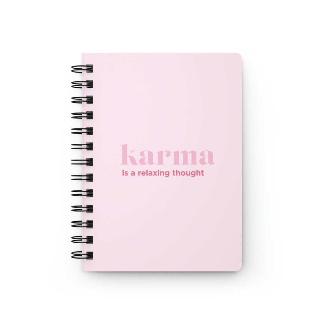 Karma Taylor Swift Journal, Karma is a Relaxing Thought Notebook, Swiftie Gifts, Midnights Merch ...