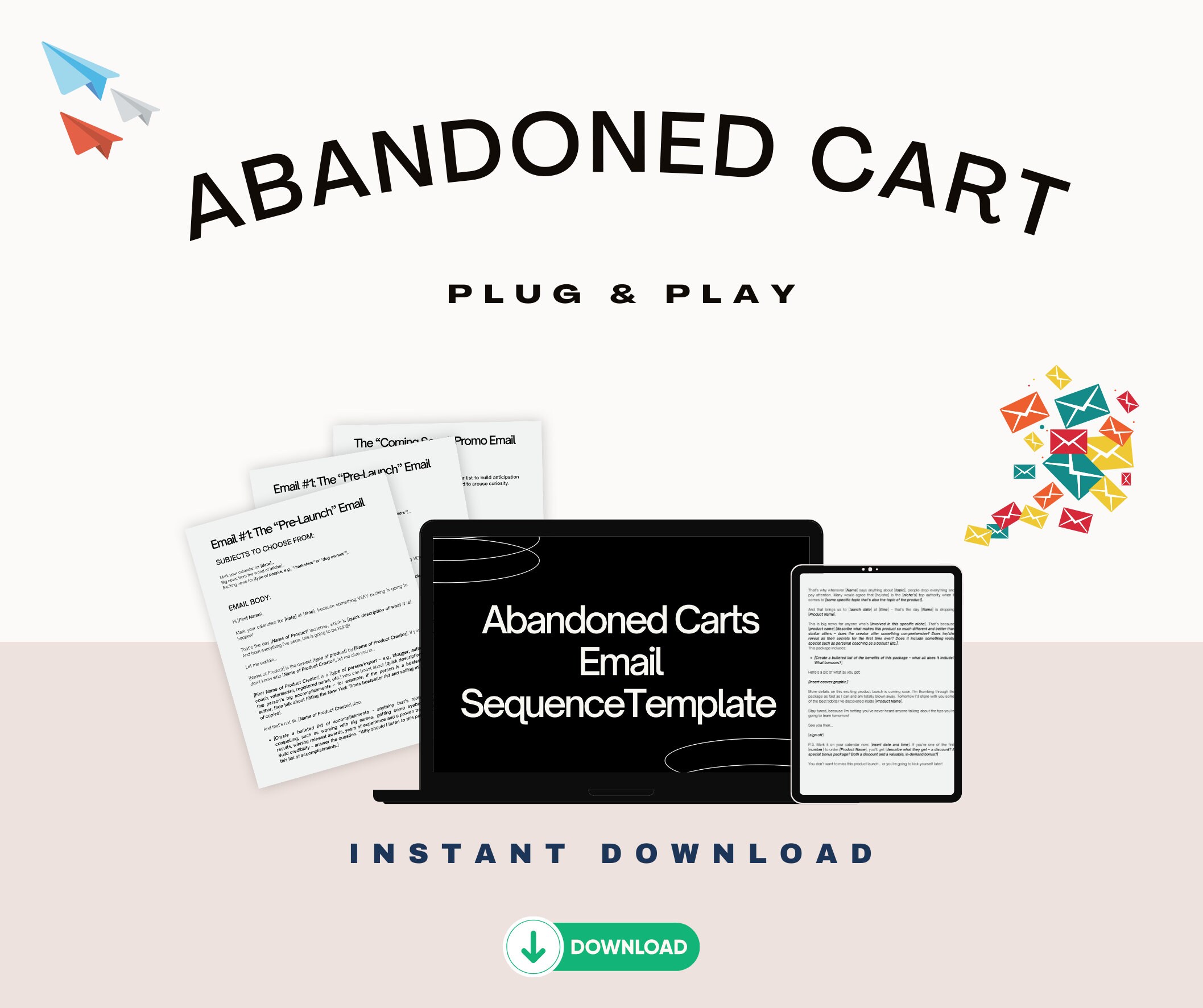 Abandoned Cart Email Template for Abandoned Cart Recovery Email ...