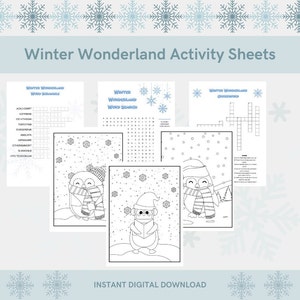 Winter Activity Printable, Christmas Activity Printable, New Year ...