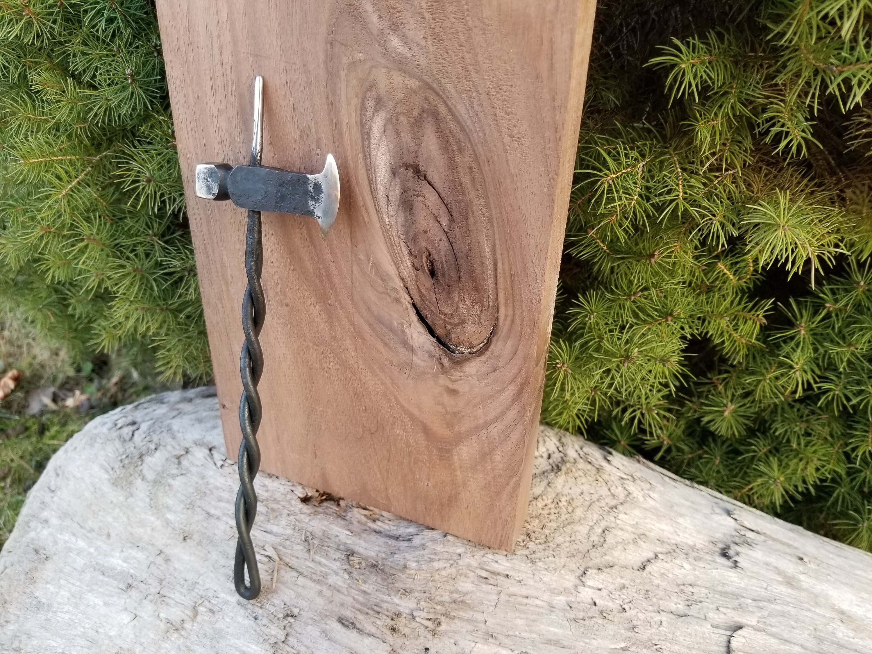 Handmade Miniature Twisted Poleaxe - Forged Axe Head and Handle - Etsy