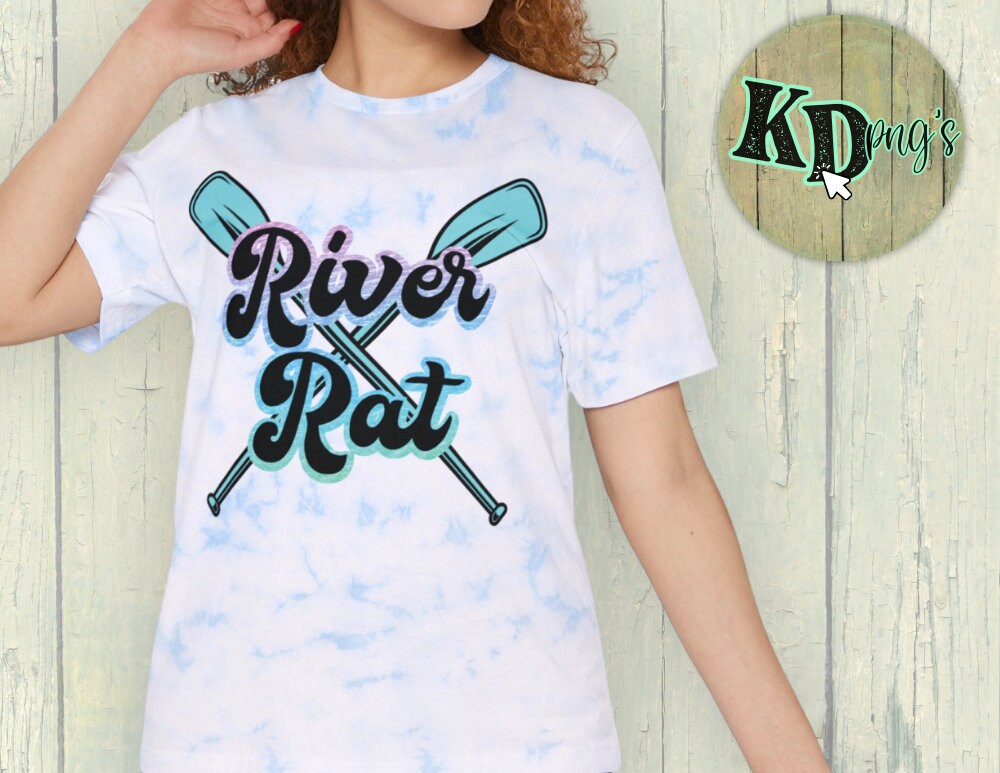 River Rat Design, Summer Sublimation, Kayak Canoe (PNG, SVG) - Etsy