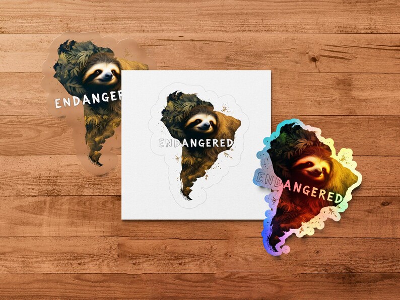 Endangered Sloth PNG | South America Map, Jungle Foliage (digital ...