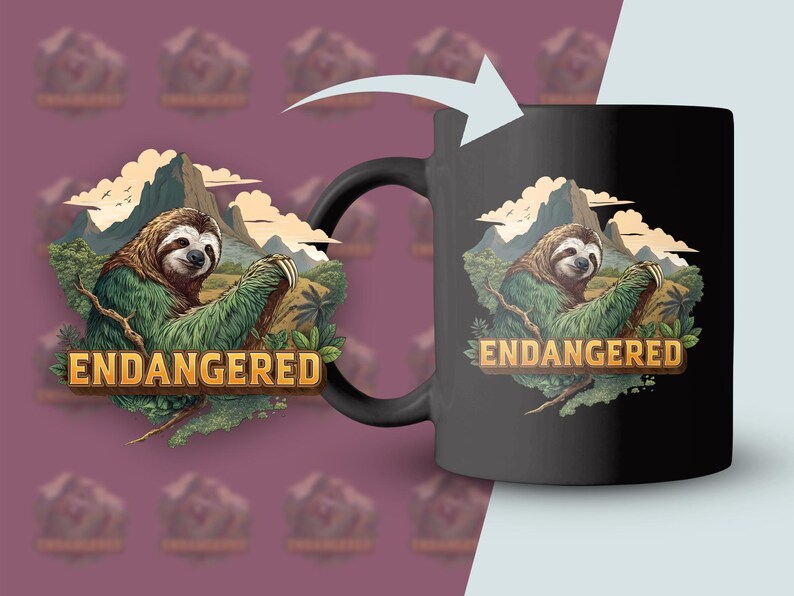 Endangered Sloth PNG: South America Map Art, Jungle Animal Clipart ...