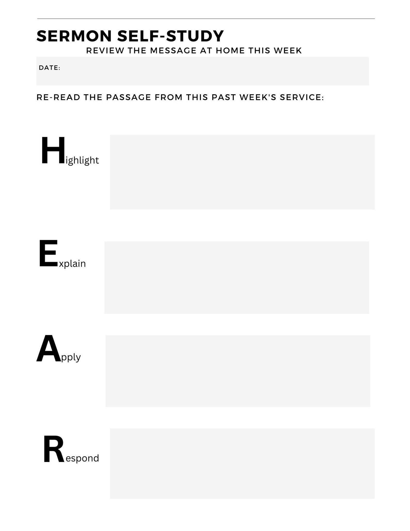 Digital Sermon Notes Sheet - Etsy