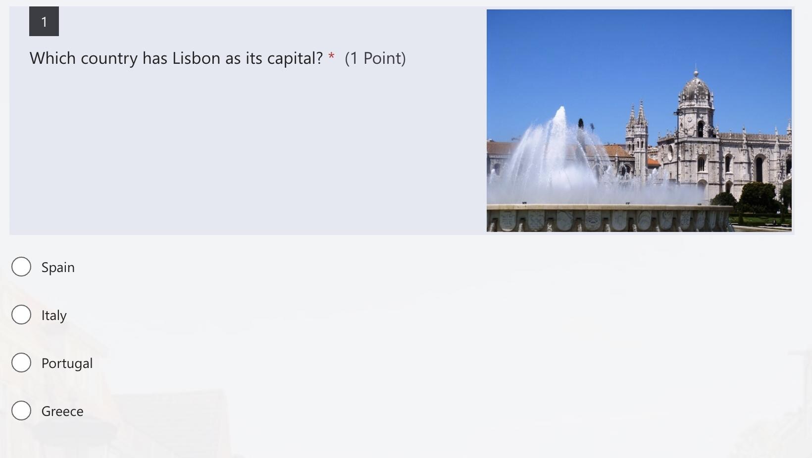 European Capital Cities - M365 Forms Team Building Quiz - Prefilled ...