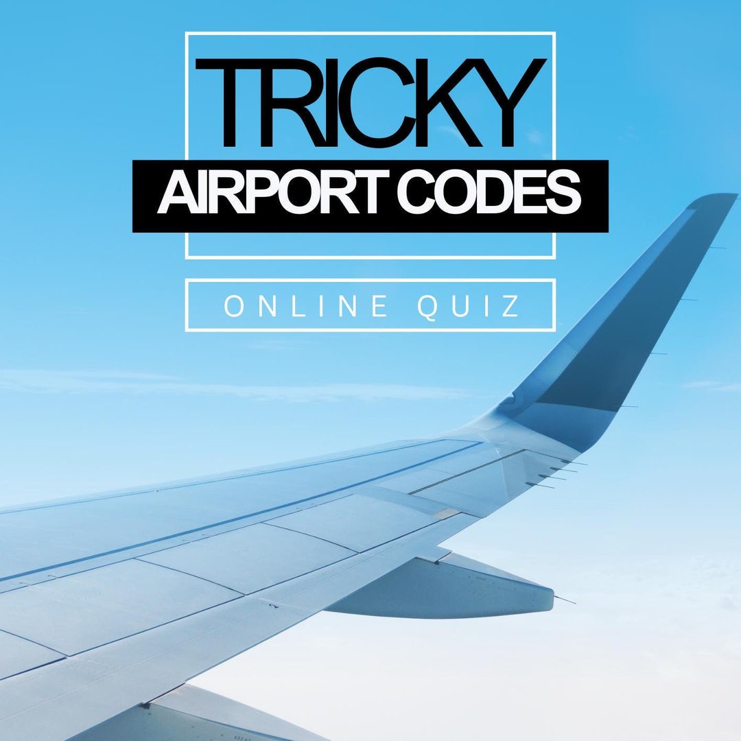 Tricky Airport Codes - M365 Forms Team Building Quiz - Prefilled Template - Etsy