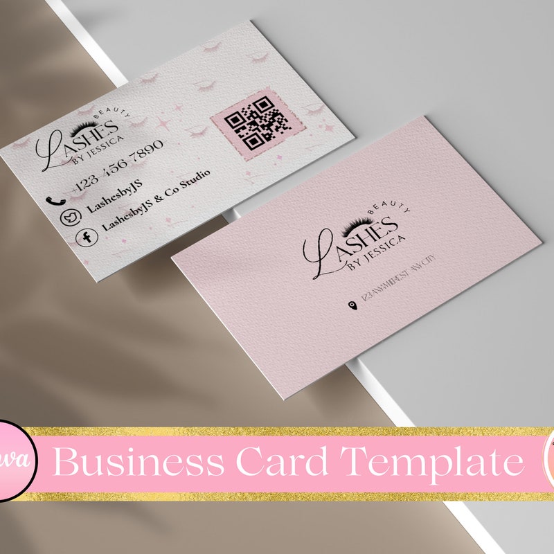 Pink Business Cards - Etsy
