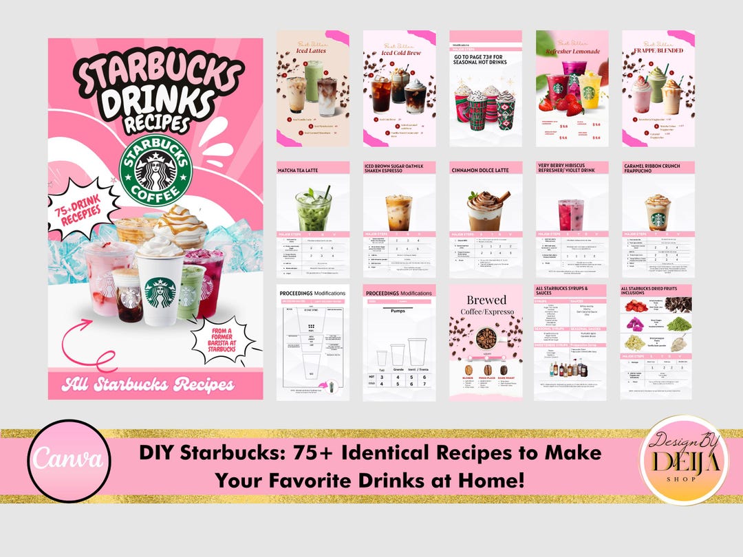 DIY Starbucks Drink Recipes | 75+ Copycat Coffee & Tea Drinks | Make ...