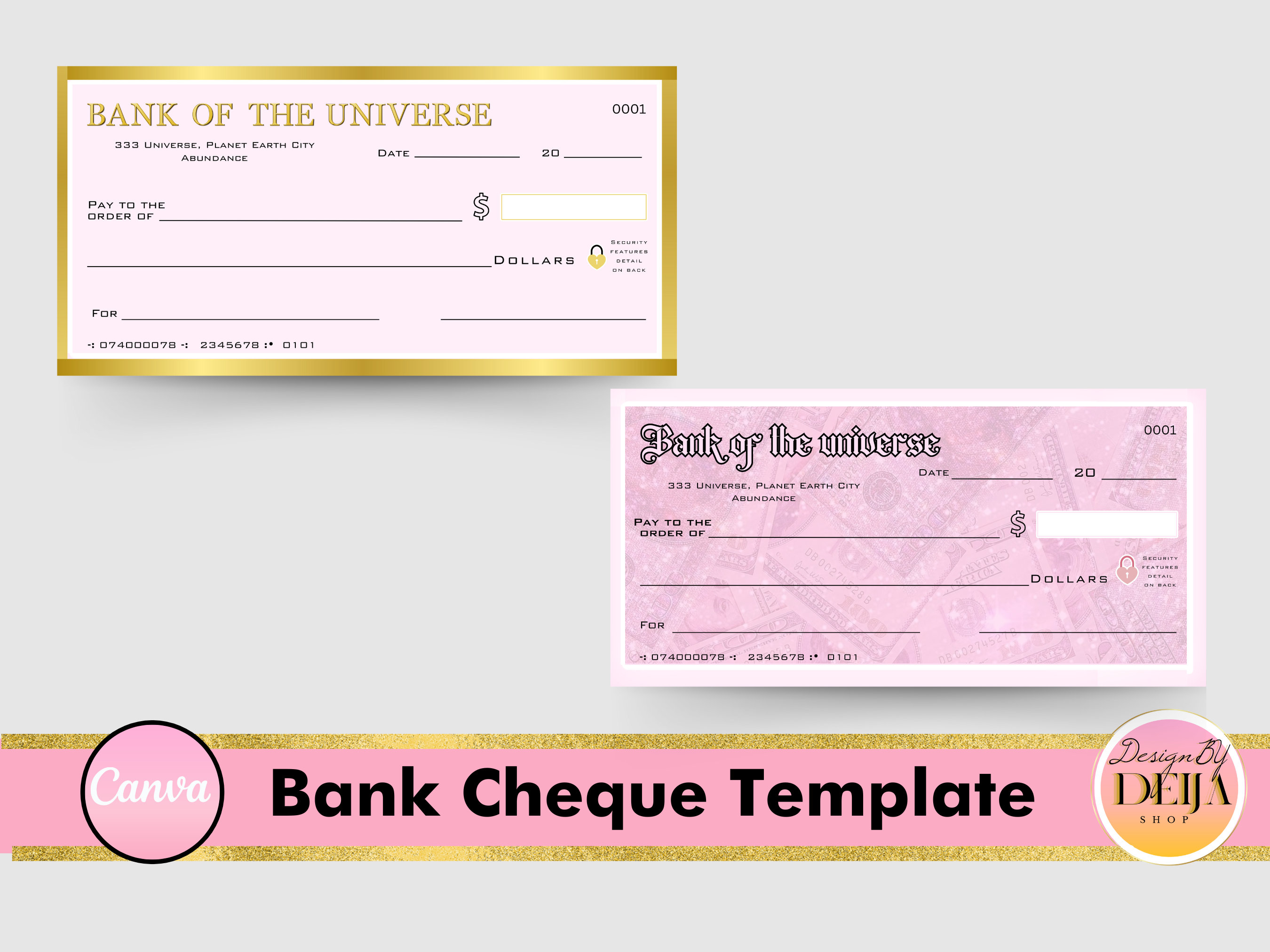 Abundance Cheque - Manifestation Bank of the Universe Cheque Printable ...