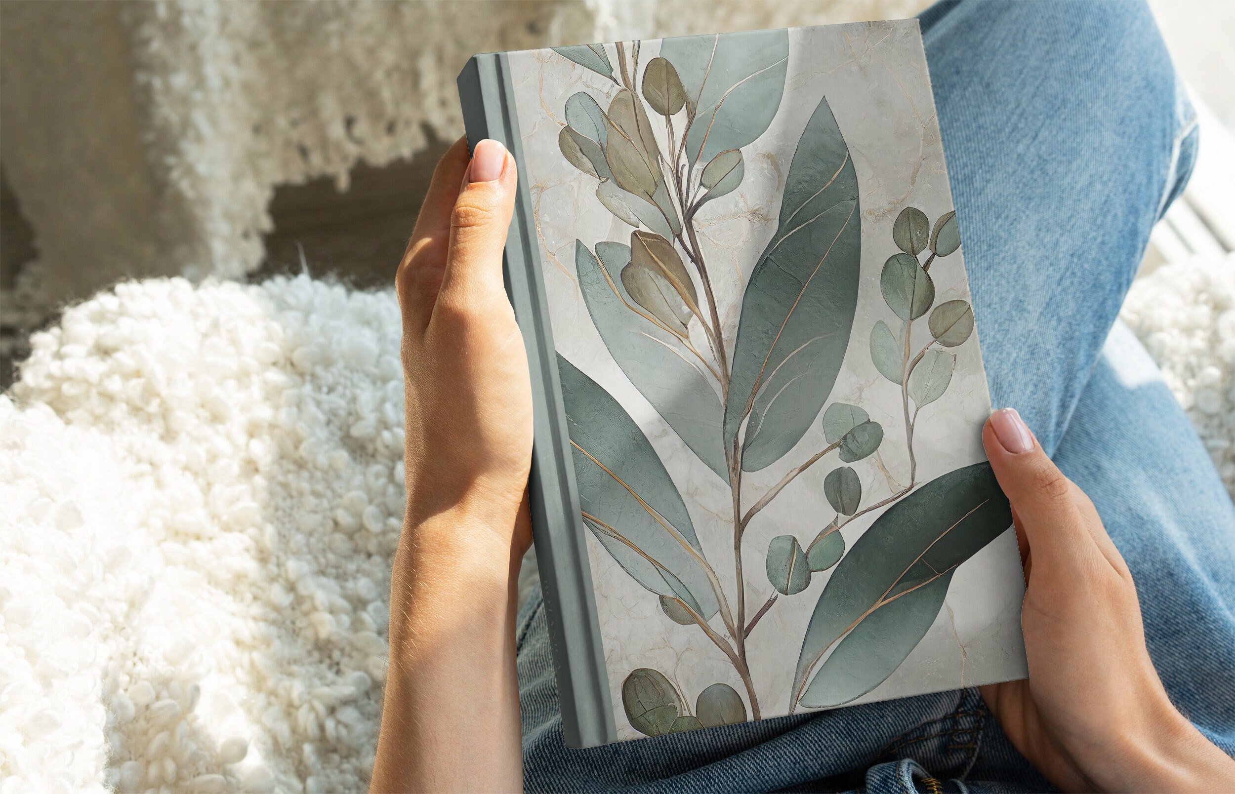 Elegant Eucalyptus Hardcover Notebook | Nature Aesthetic Journal 5.75 ...