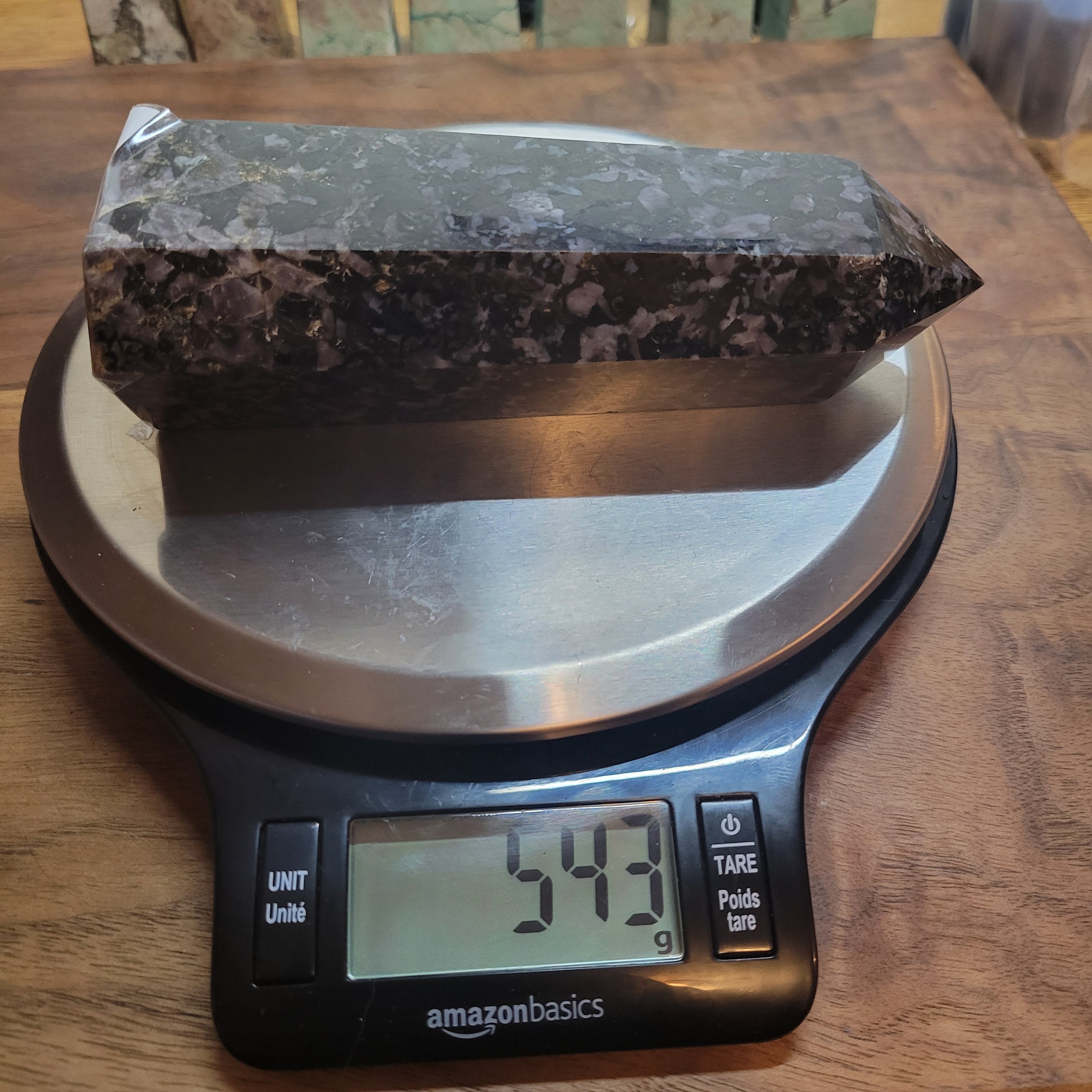 Indigo Gabbro Obelisk Tower From Madagascar. 5.5x2 543g 3/4 - Etsy