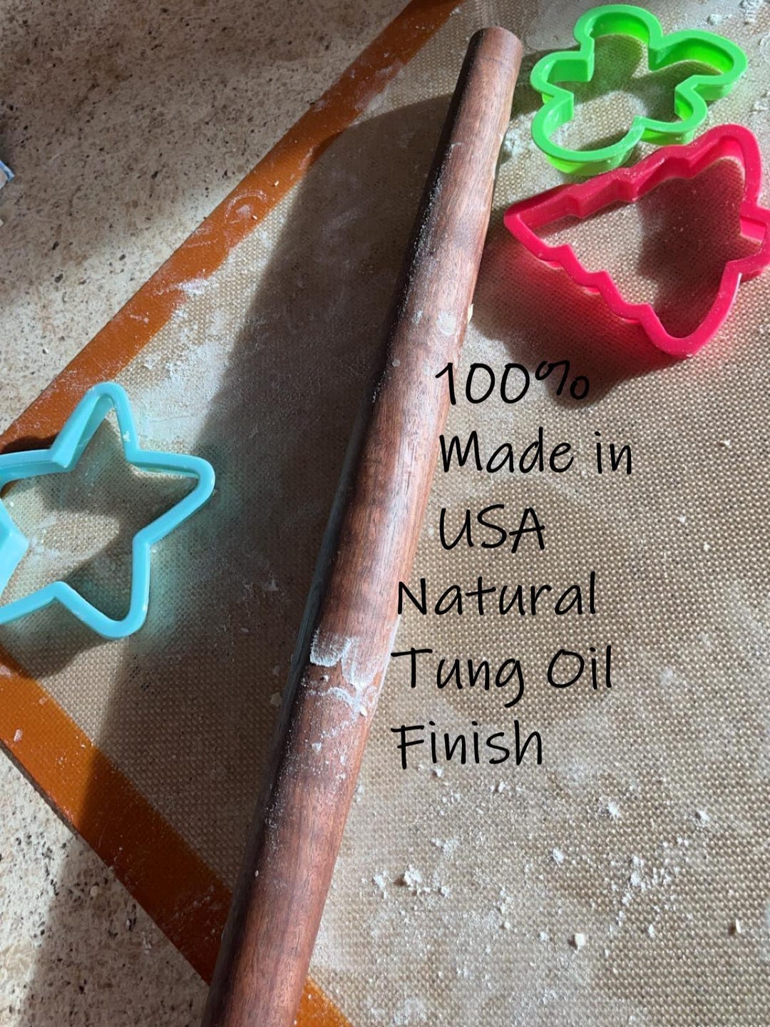 Fully Tapered French Rolling Pin | Tung Oil Finish | Cinnamon Rolls ...