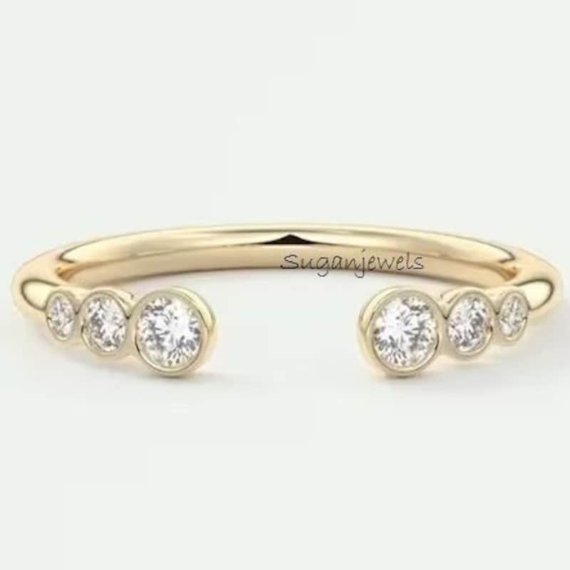 Diamond Cuff Ring - Etsy