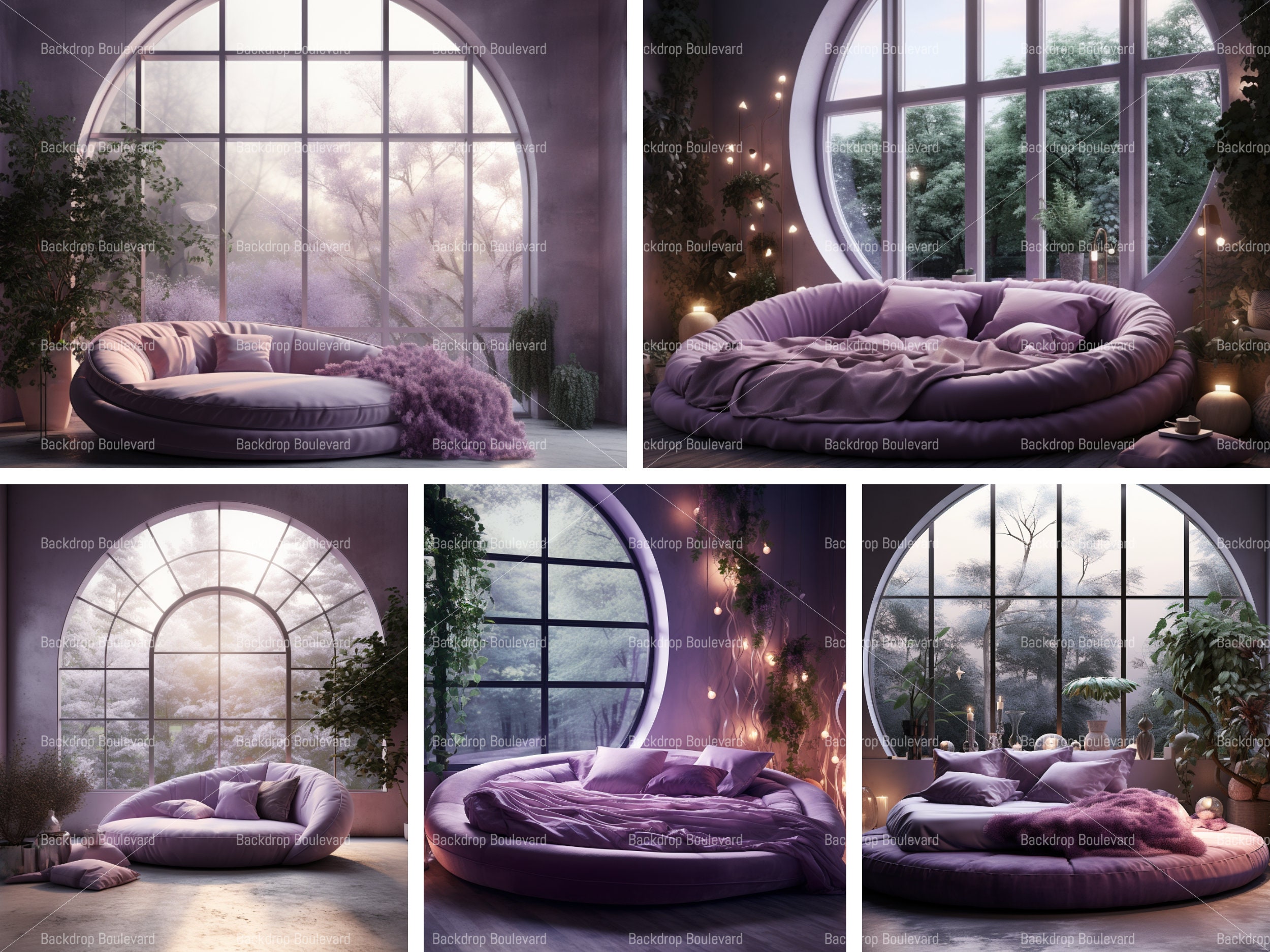 PURPLE Digital Backdrops, Purple Bedroom, Maternity Backdrop Overlays ...