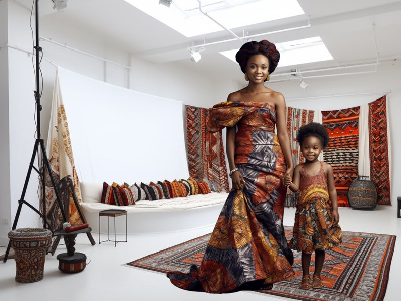 15 African Studio Digital Backdrops, Maternity Overlay for Photoshop ...