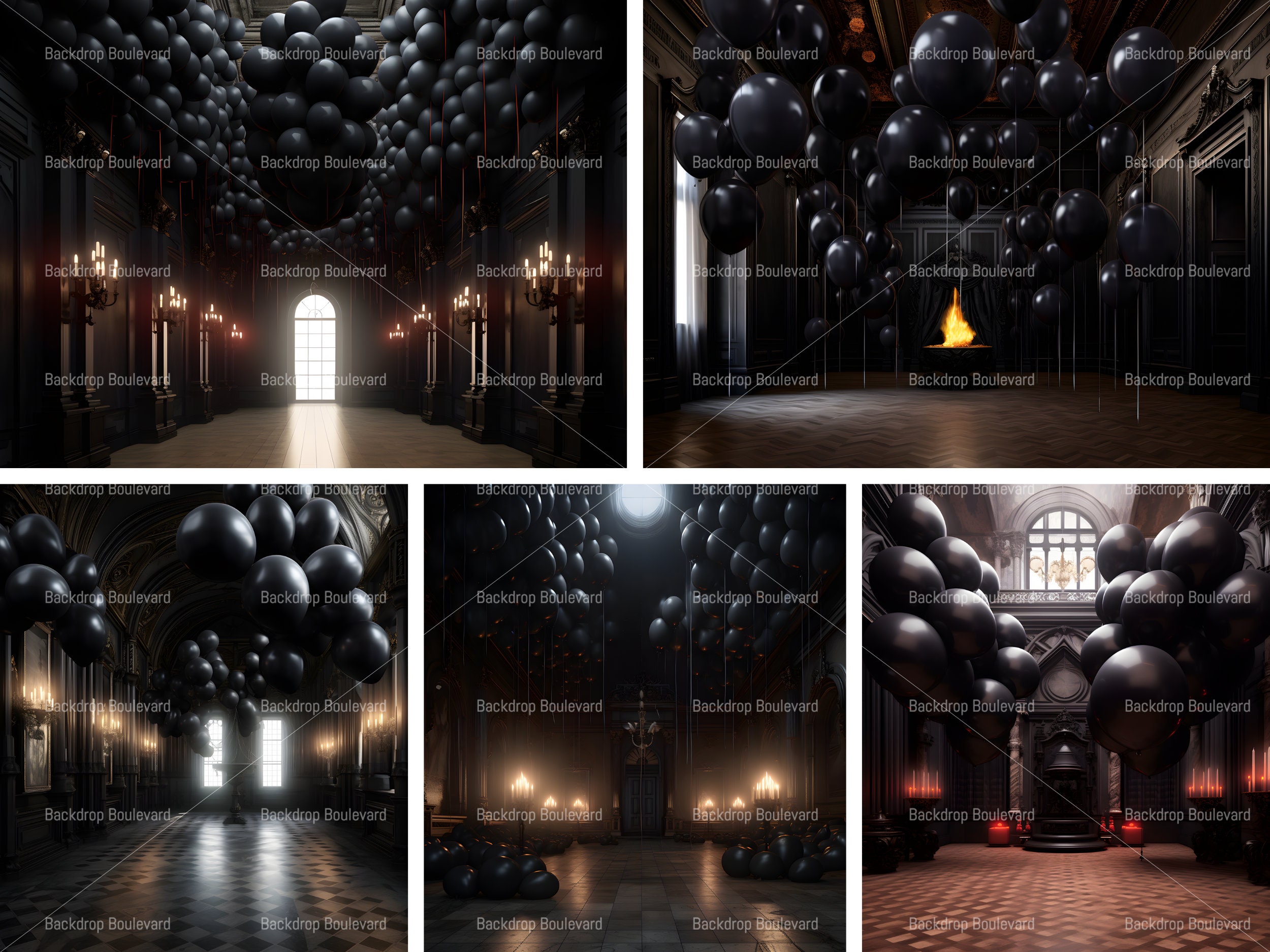 15 Dark & Moody Goth Digital Backdrops, Maternity Digital Backdrops ...