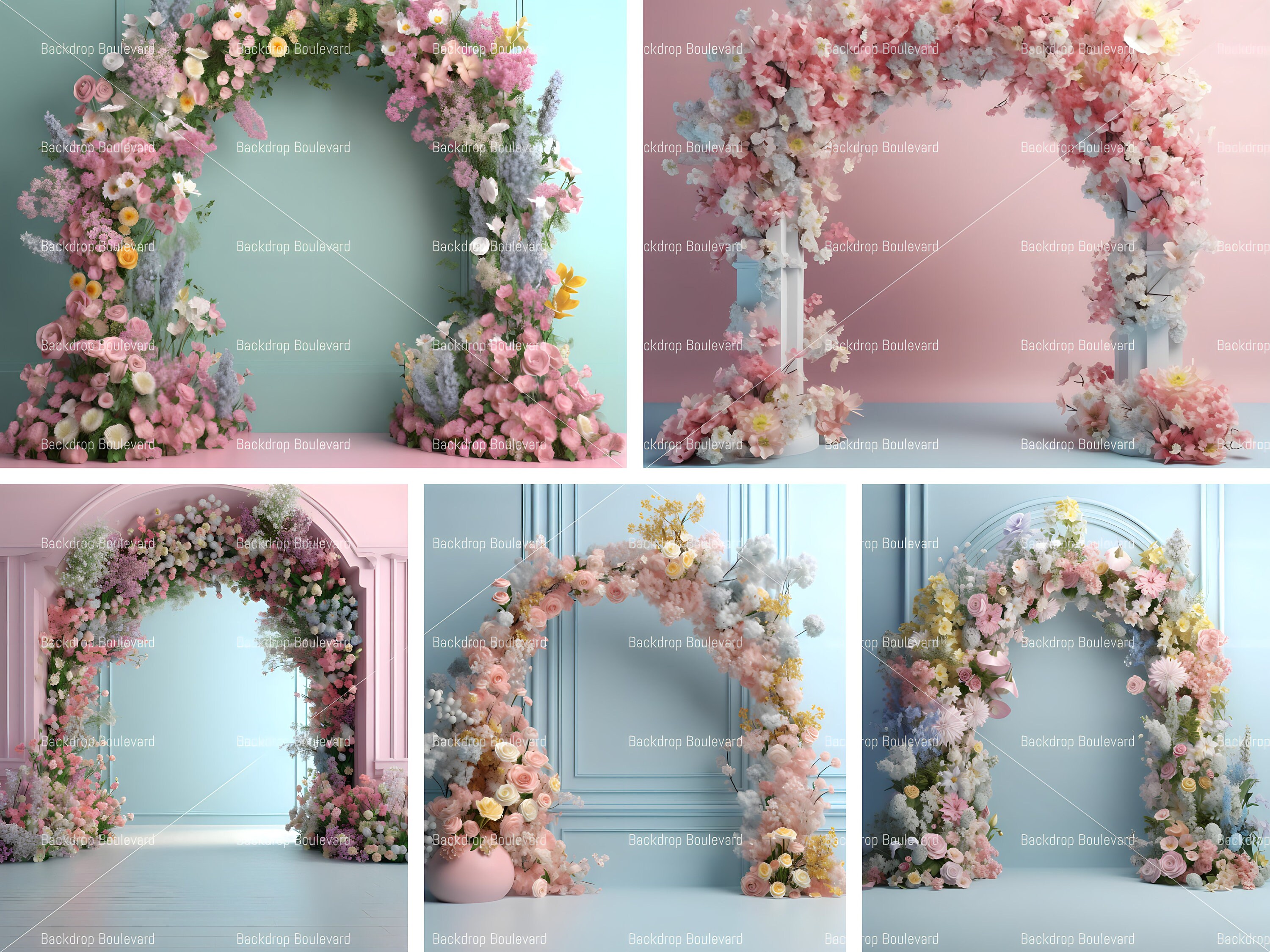 20 Spring Backdrops, Digital Photo Backgrounds for Photoshop With ...