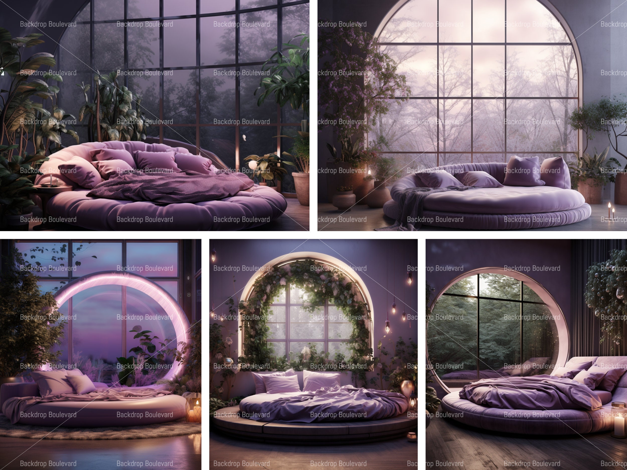 PURPLE Digital Backdrops, Purple Bedroom, Maternity Backdrop Overlays ...