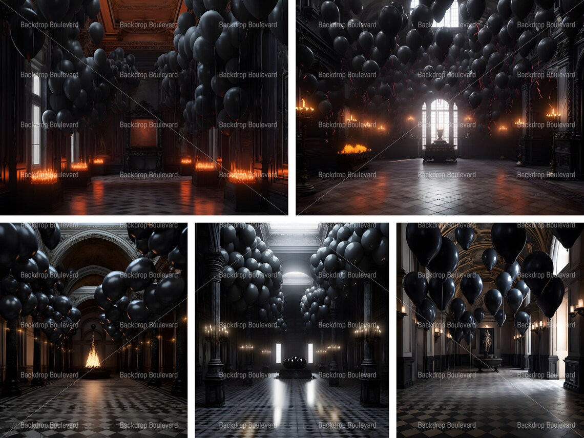 15 Dark & Moody Goth Digital Backdrops, Maternity Digital Backdrops ...