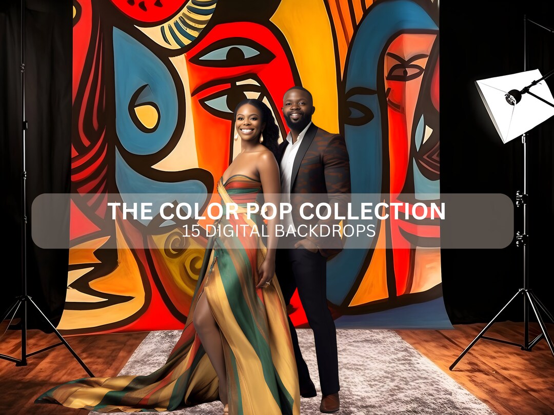 15 Digital Backdrops, Modern Art Digital Backgrounds, Ethnic, Backdrop ...