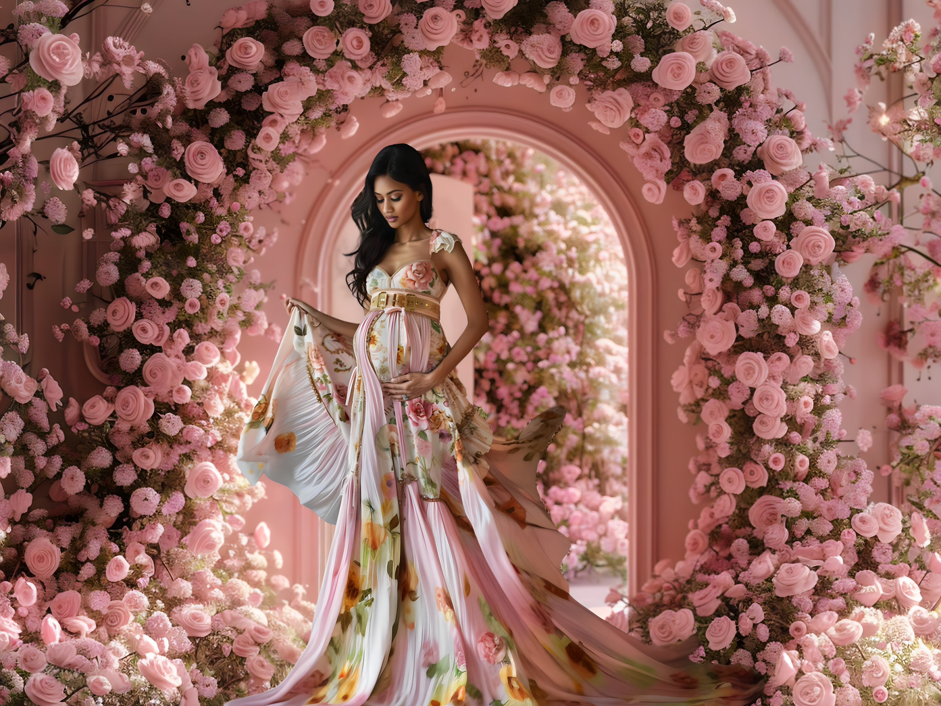 Pink Rose Digital Backdrops: Romantic Photography Composites (PDF) - Etsy