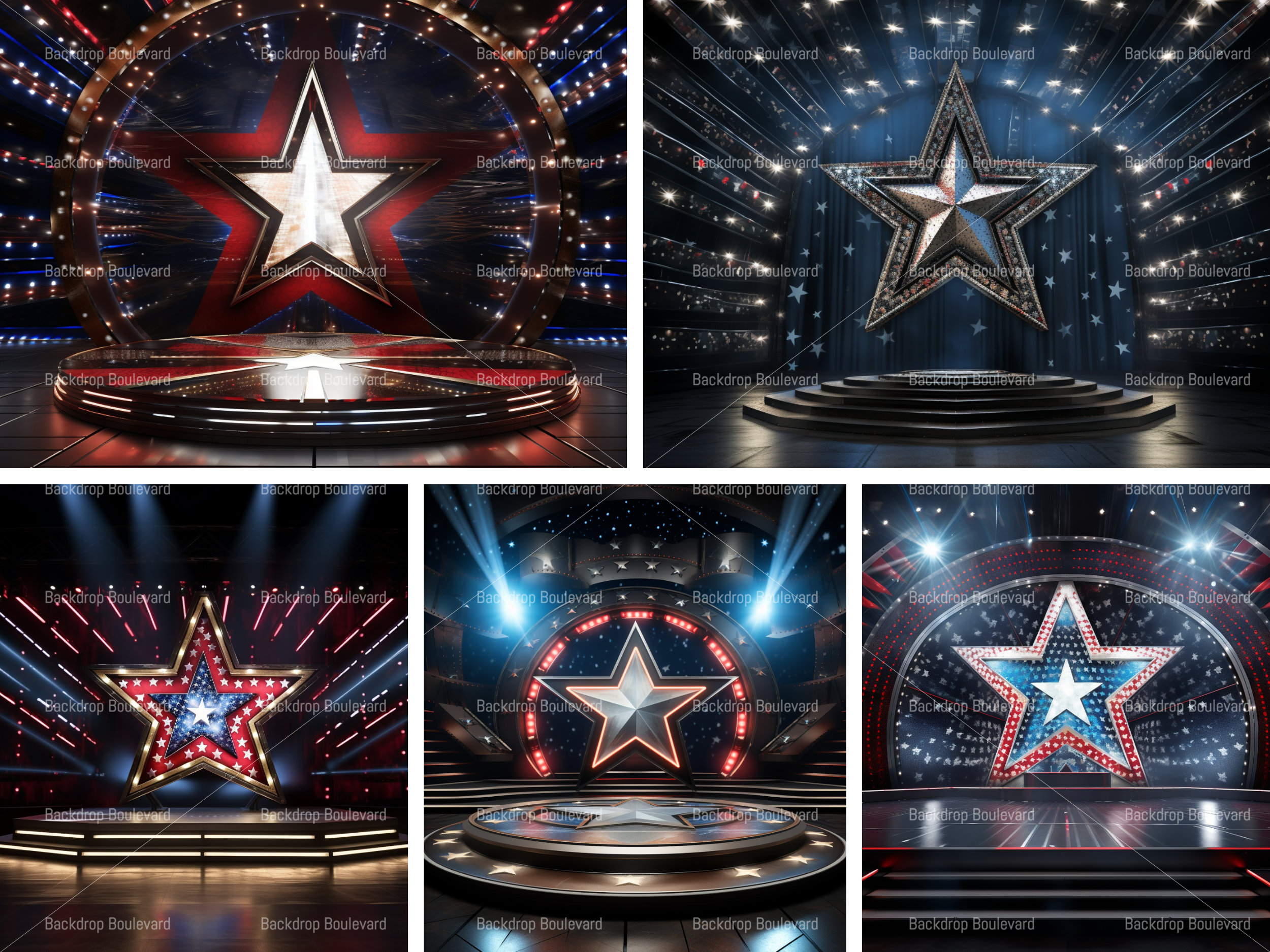 10 Digital Backgrounds, Stage Background, Theater Background, Stage ...