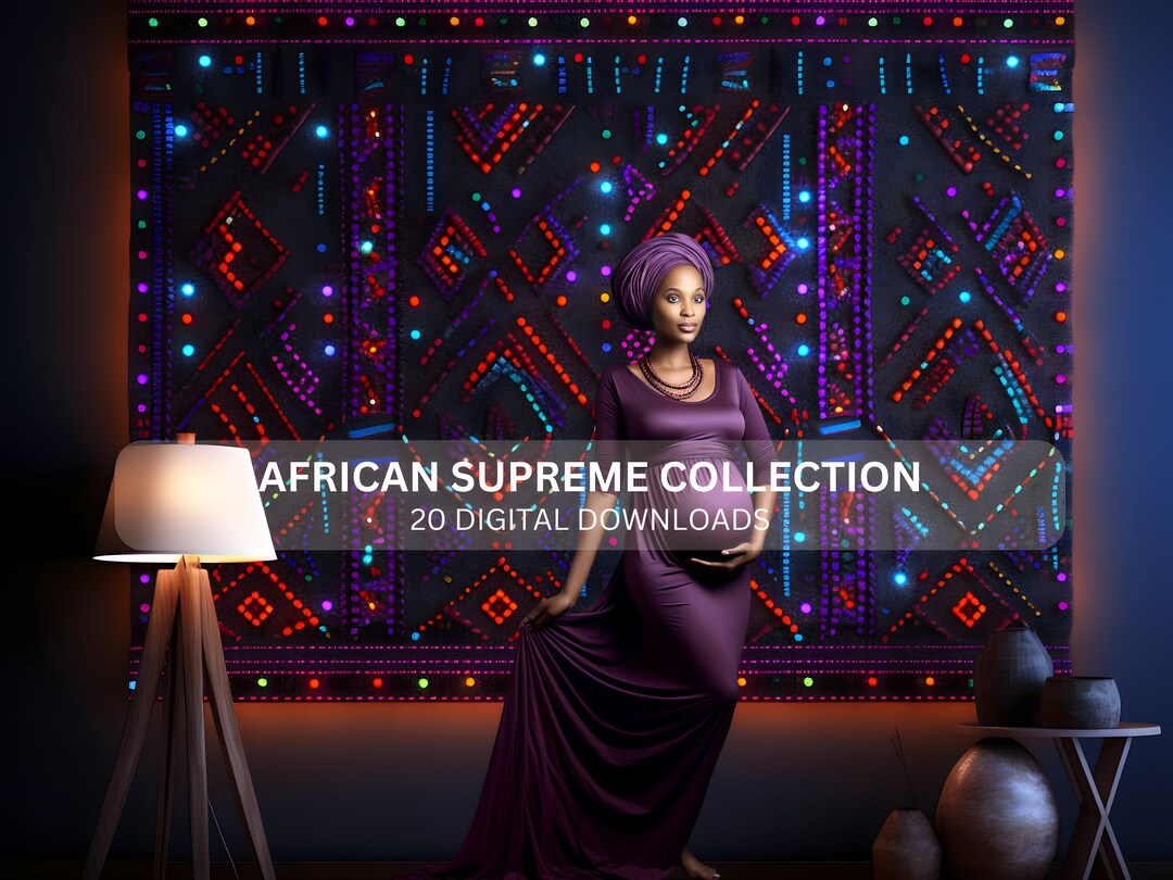 20 African Supreme Digital Backdrops, African Pattern, Maternity ...