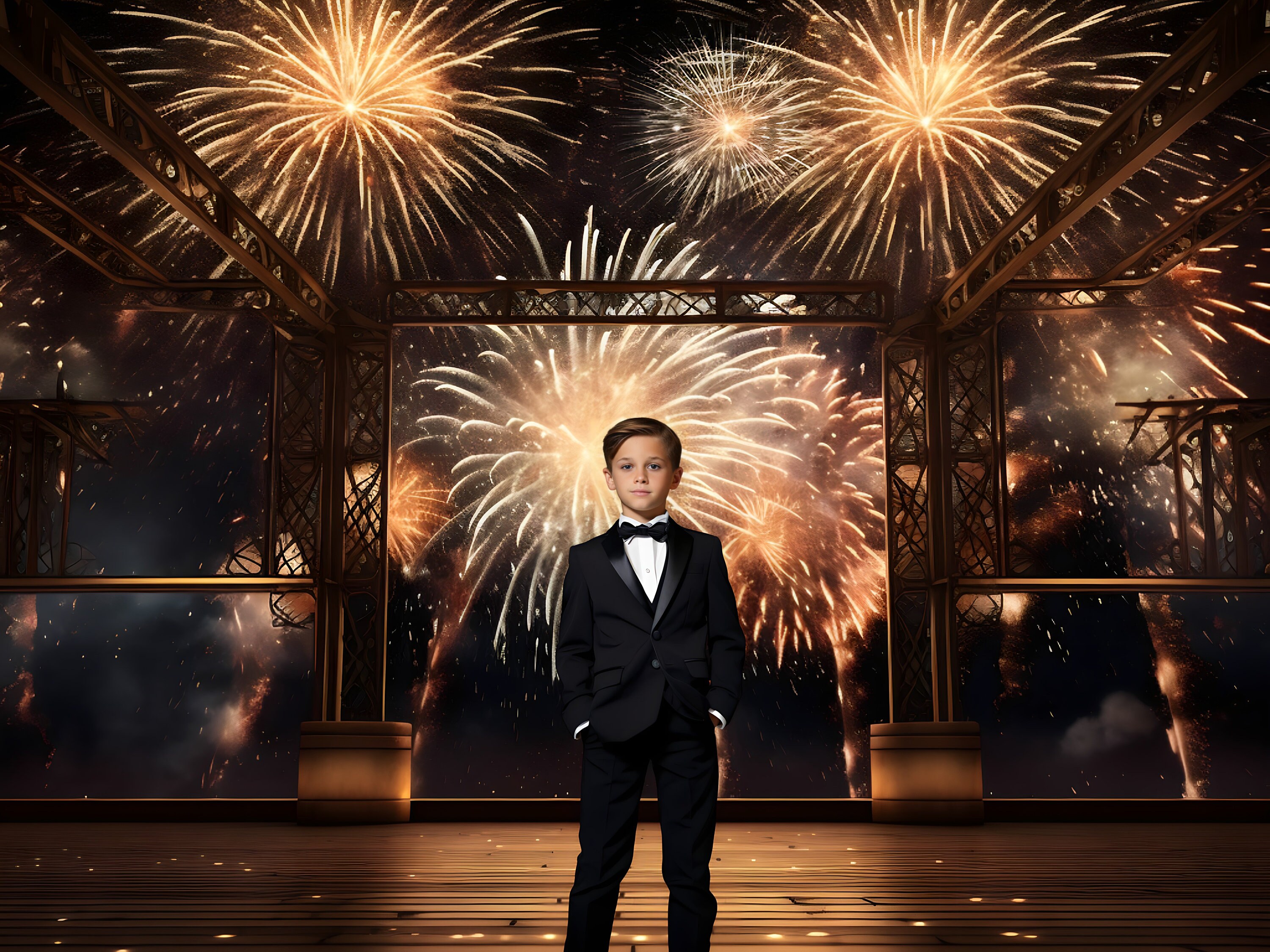 5 Digital Fireworks Digital Backdrops for Photos / New Year's Backdrop ...