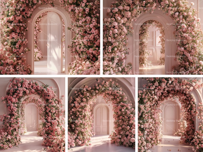 Pink Rose Digital Backdrops: Romantic Photography Composites (PDF) - Etsy