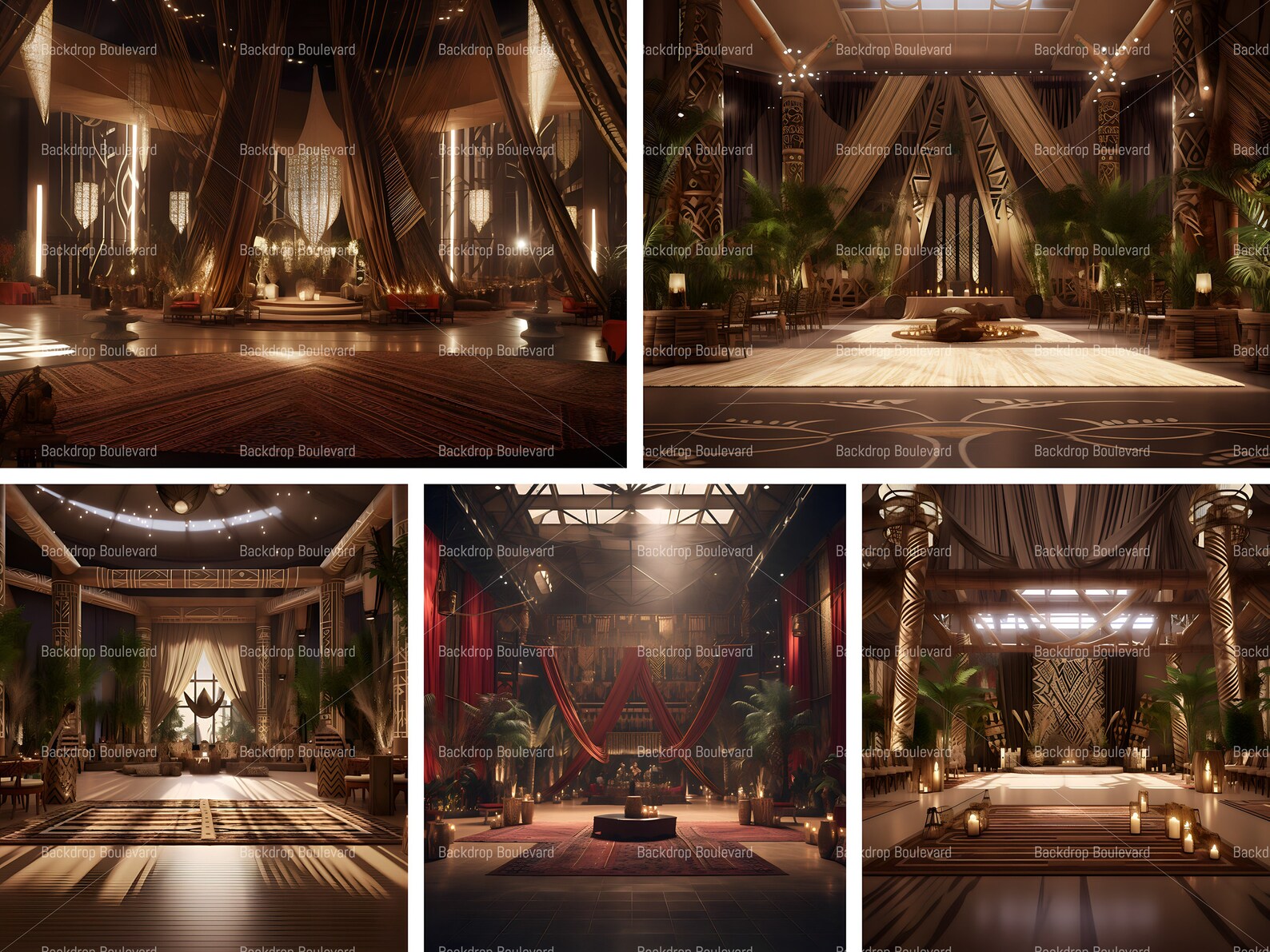 15 Afrocentric Digital Backdrops, African Digital Background, Afro ...