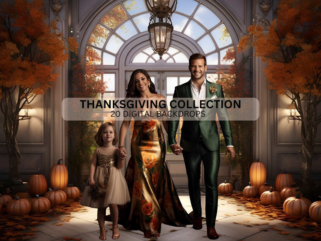 20 Thanksgiving Digital Backdrops: Festive Autumn Photography ...