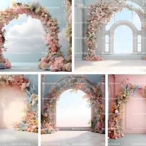 Spring Flower Digital Backdrops, Photography Photo Overlays (PNG) - Etsy
