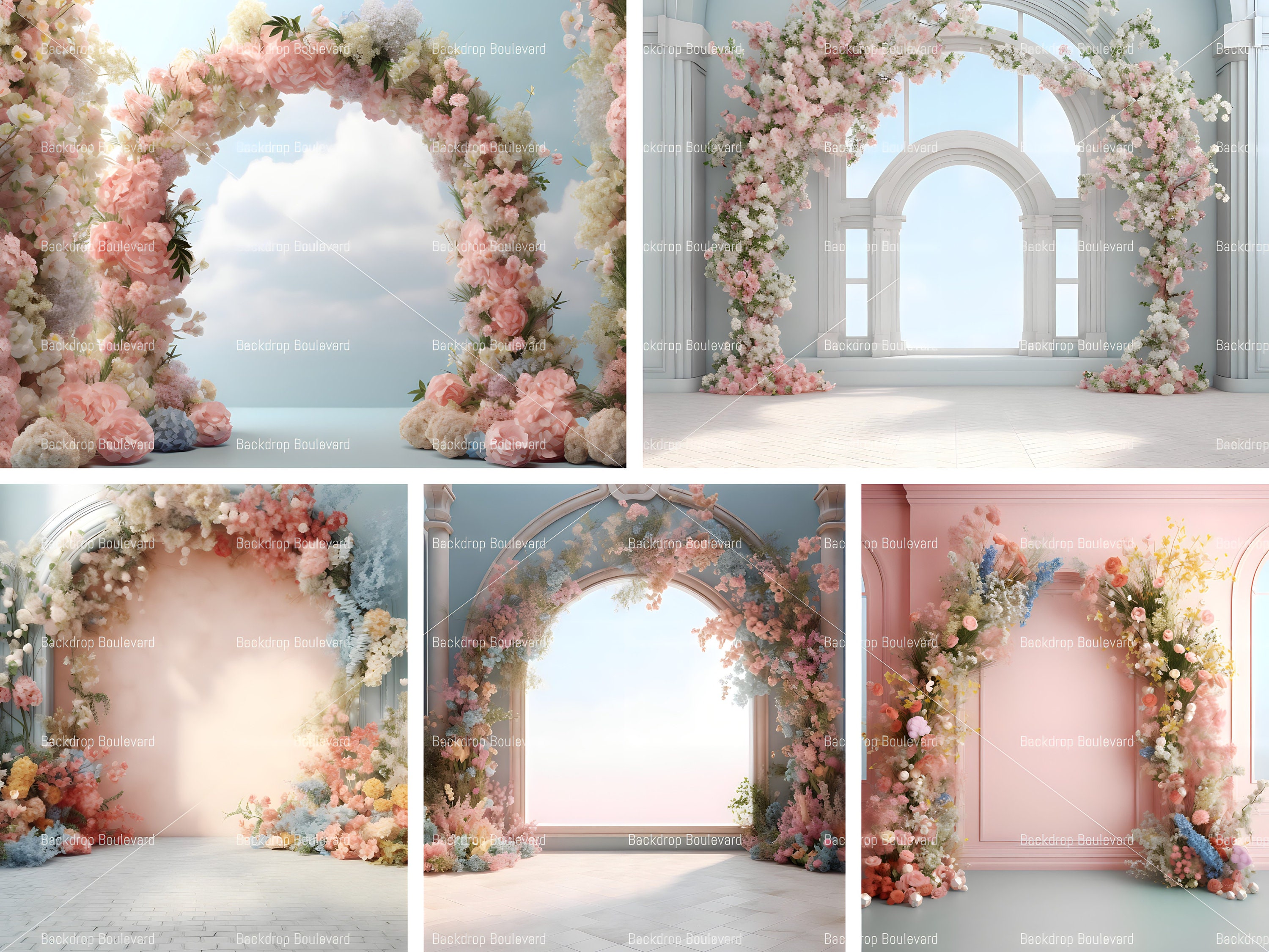 20 Spring Backdrops, Digital Photo Backgrounds for Photoshop With ...