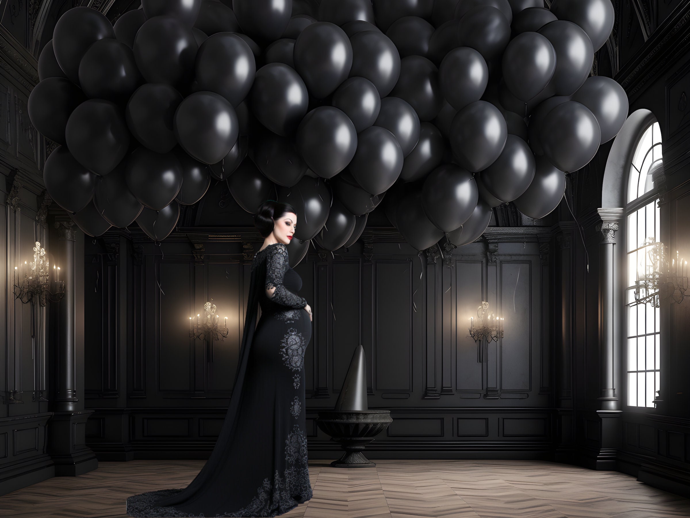 15 Dark & Moody Goth Digital Backdrops, Maternity Digital Backdrops ...