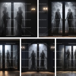 10 Ghost Halloween Backdrop Background Composite, Gothic Photography ...