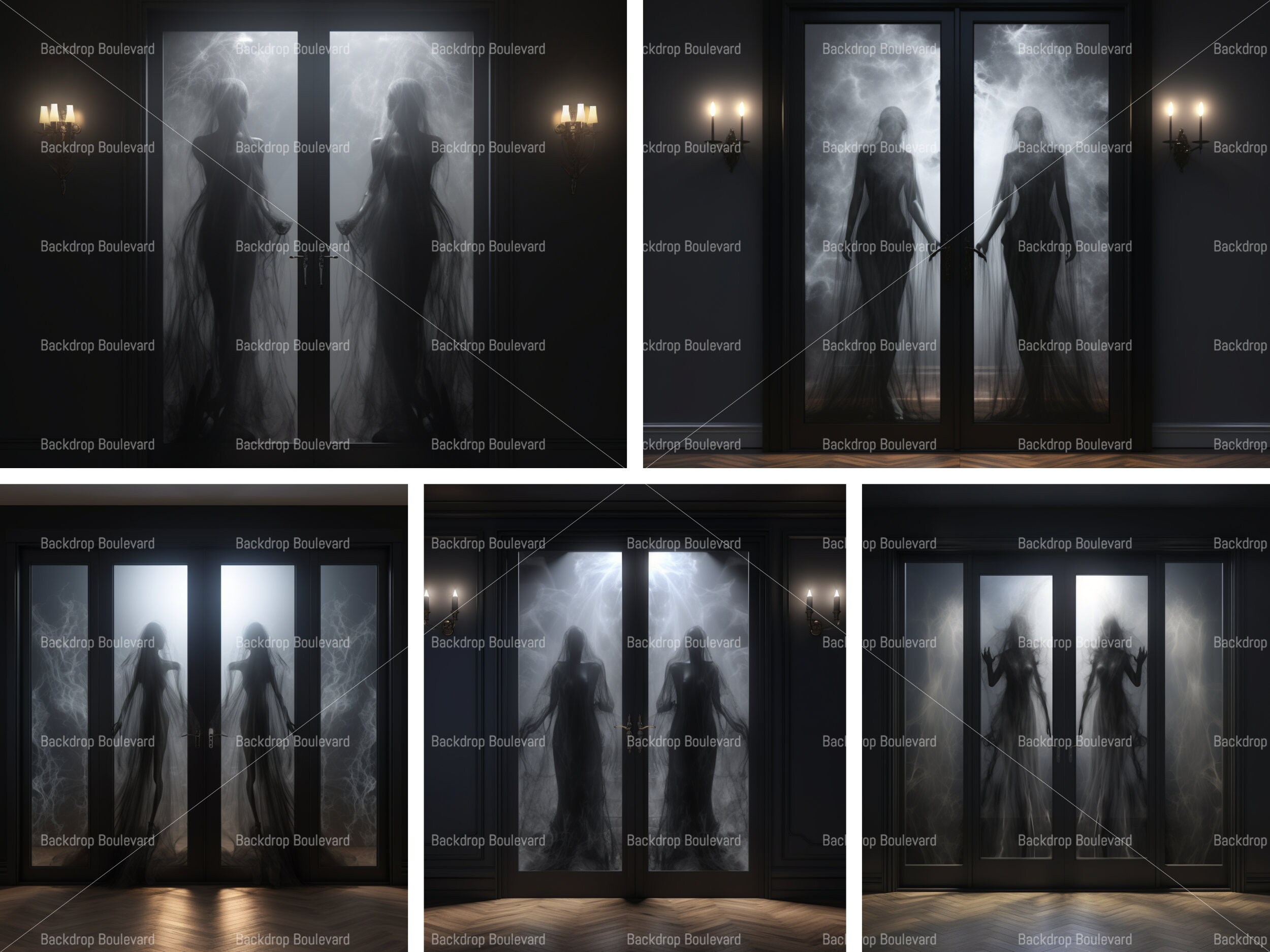 10 Ghost Halloween Backdrop Background Composite, Gothic Photography ...