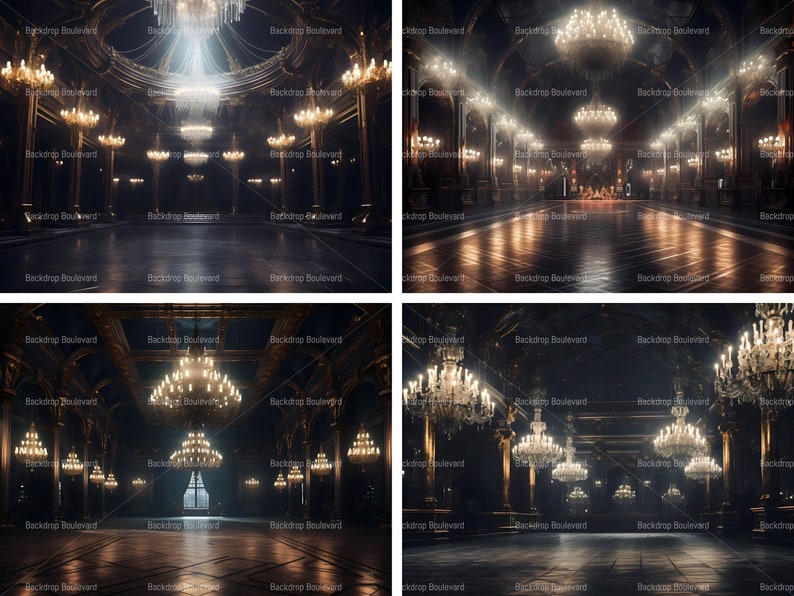 12 Elegant Ballroom Digital Background Princess Digital - Etsy