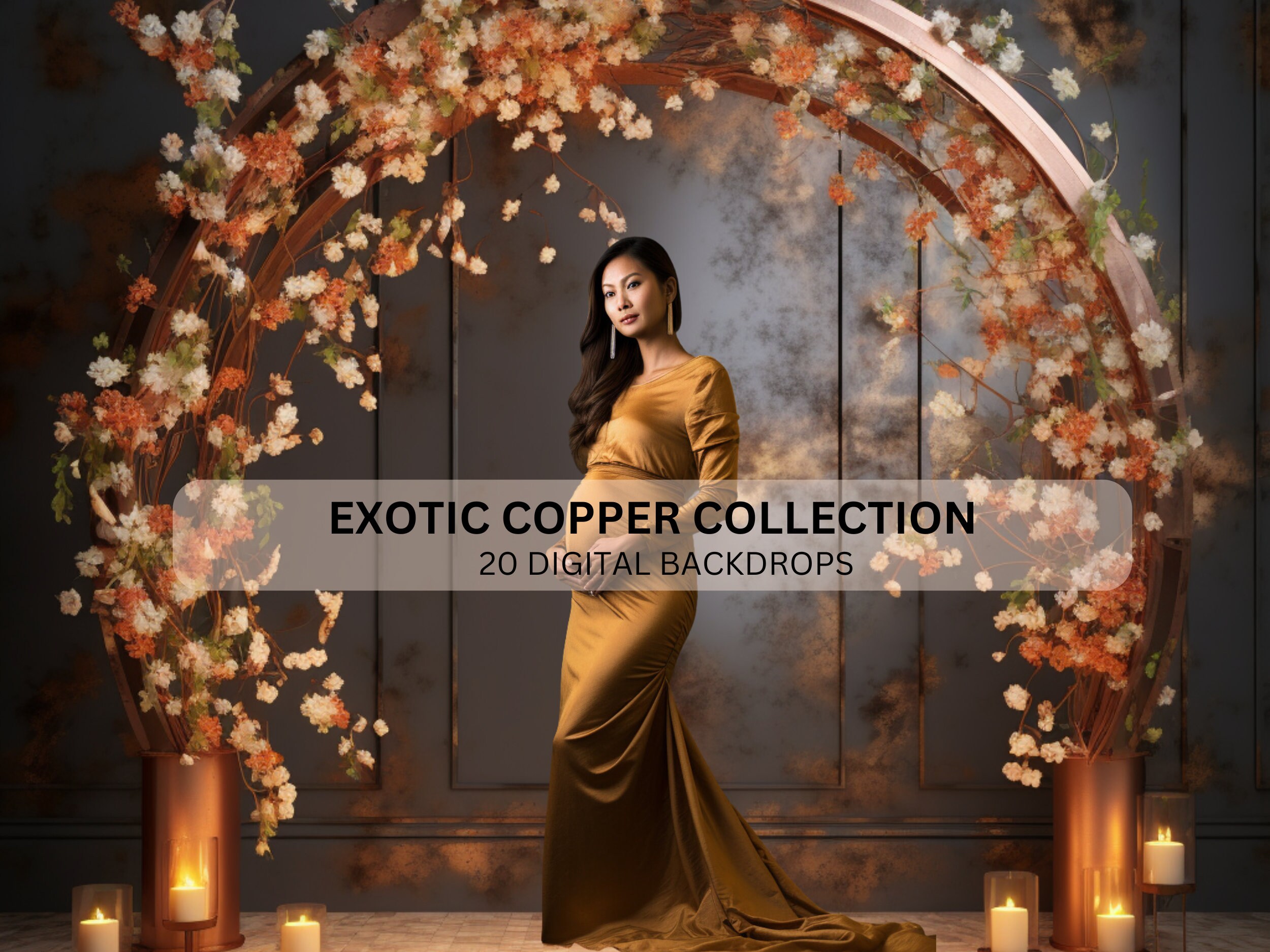 20 Copper Digital Background, Backdrop Overlays, Studio Backdrop ...