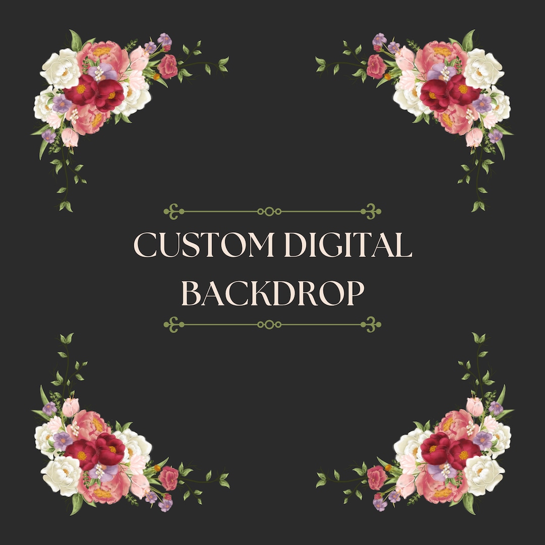 DIGITAL FILE | Custom Photo Backdrop | Custom Digital Background Design ...