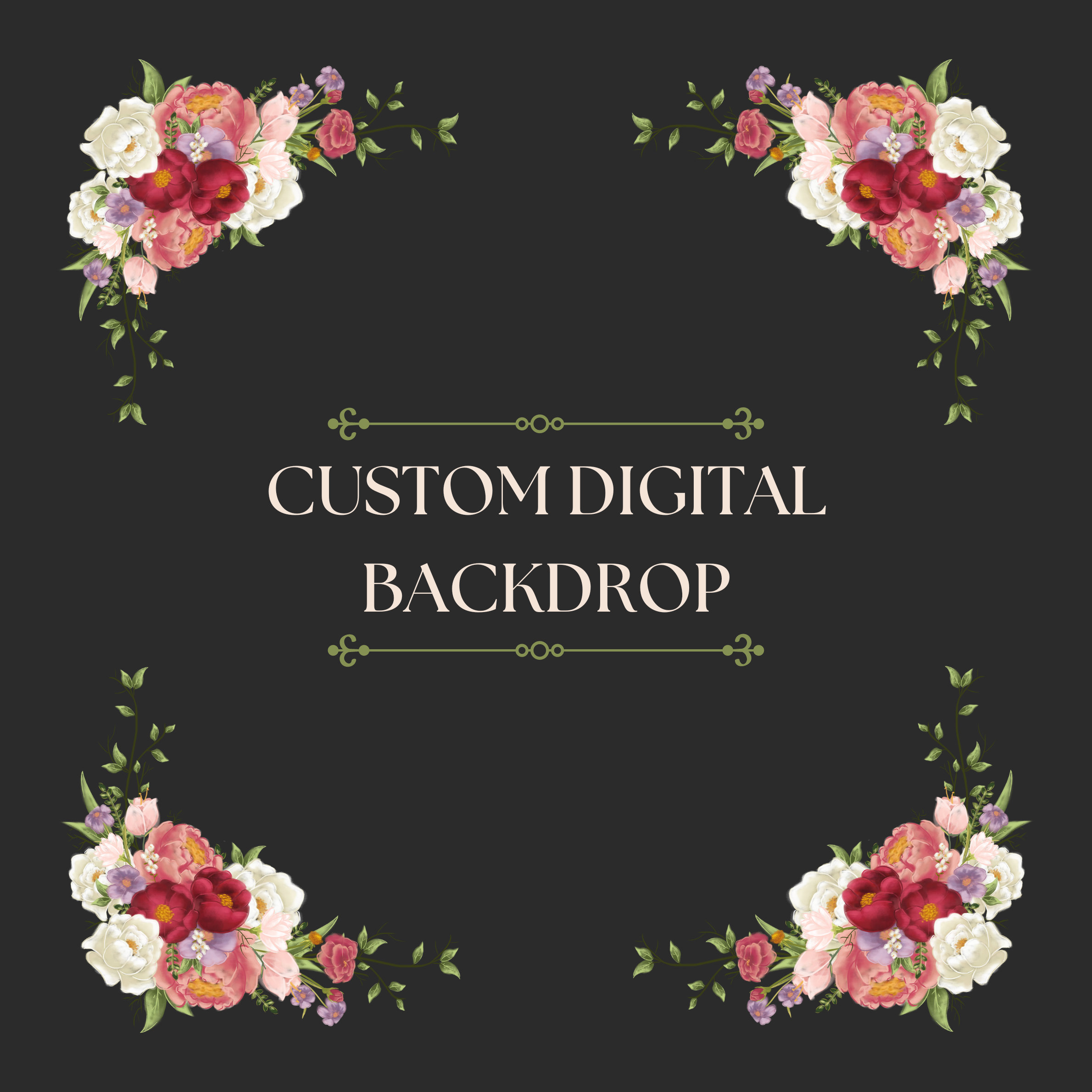 DIGITAL FILE | Custom Photo Backdrop | Custom Digital Background Design ...