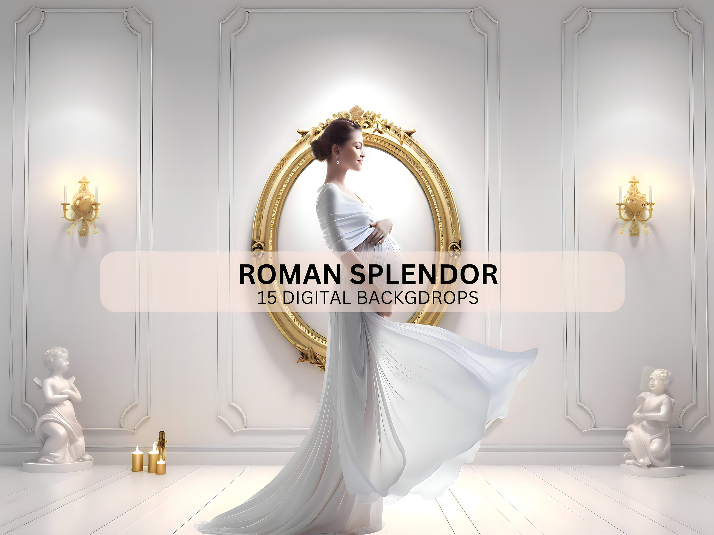 15 Roman Inspired Digital Backdrops, White Marble Backdrop, Maternity ...